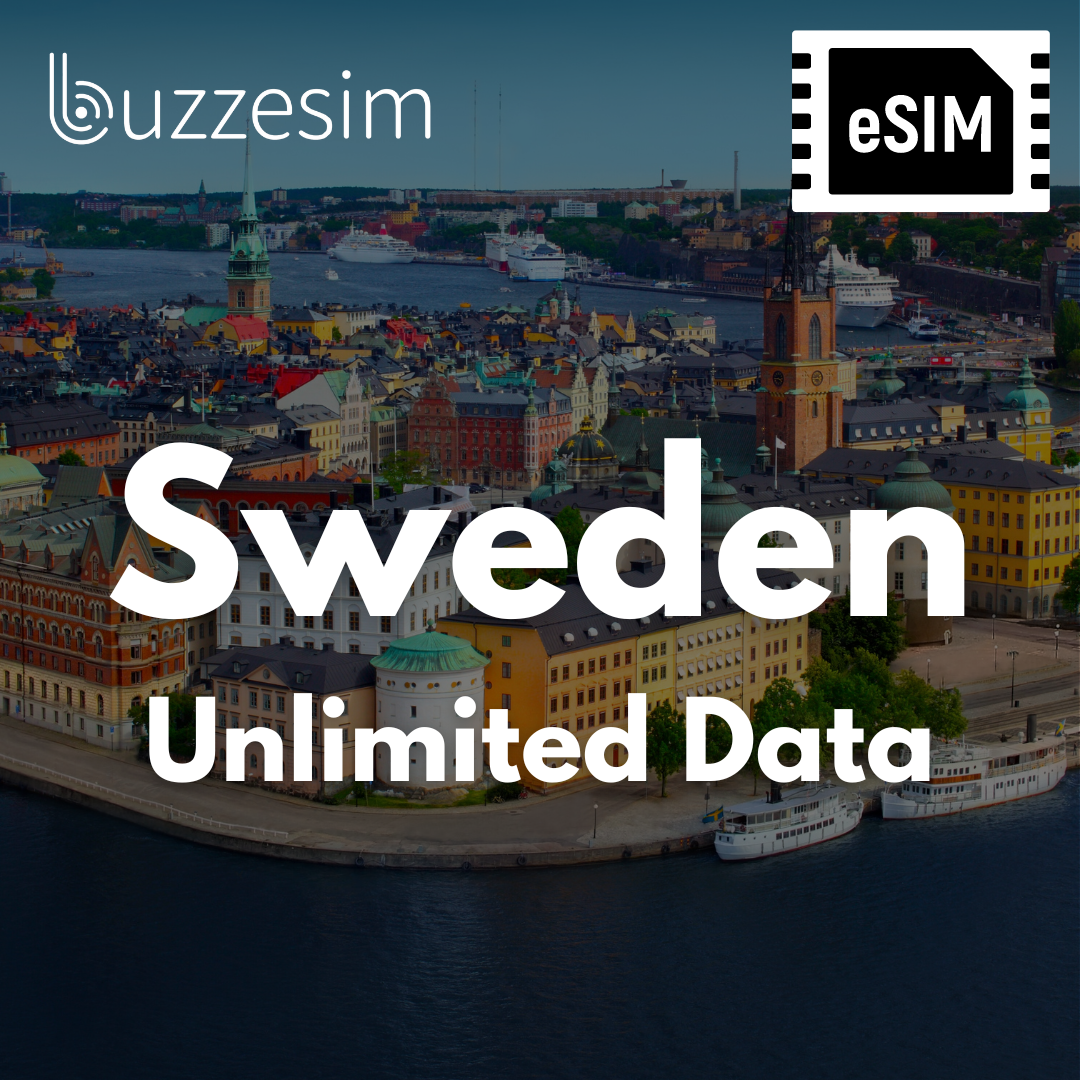Sweden eSIM - Travel Unlimited Data (Telenor, H3G) – BuzzeSIM